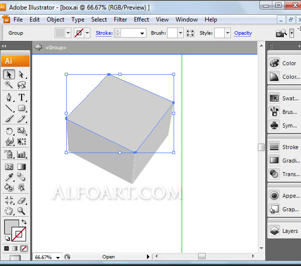 Learn to draw a realistic golden box or how to make a golden foil with ...