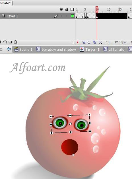 Funny Tomato animation in Flash